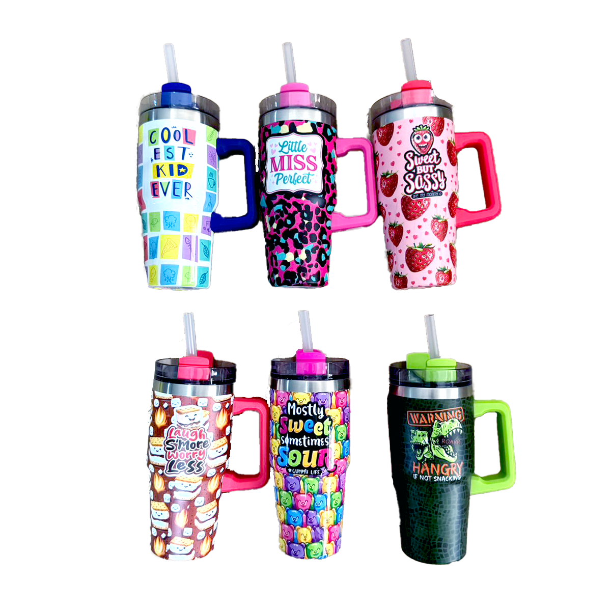 Insulated Kids Cup 16 oz Full Print Assortment- 6/Display – The Thrifty ...